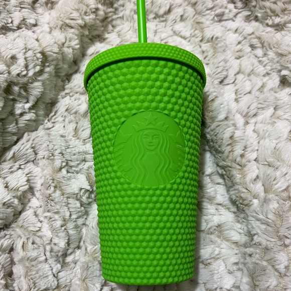Neon Green Starbucks Cup